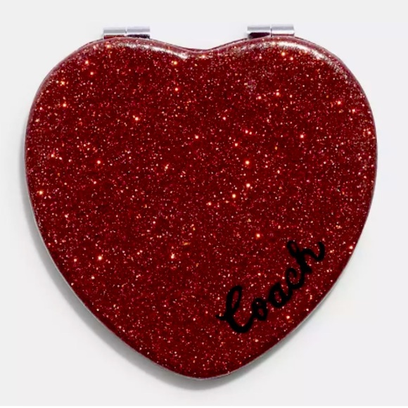 Coach | Accessories | Last One Nwt Coach Compact Mirror W Logo Red ...